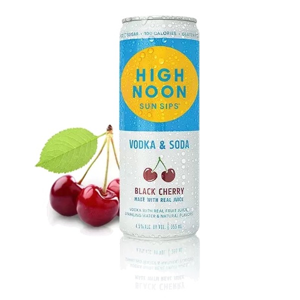 High Noon Black Cherry Vodka & Soda (4 x 330ml) - Castle Off-Licence